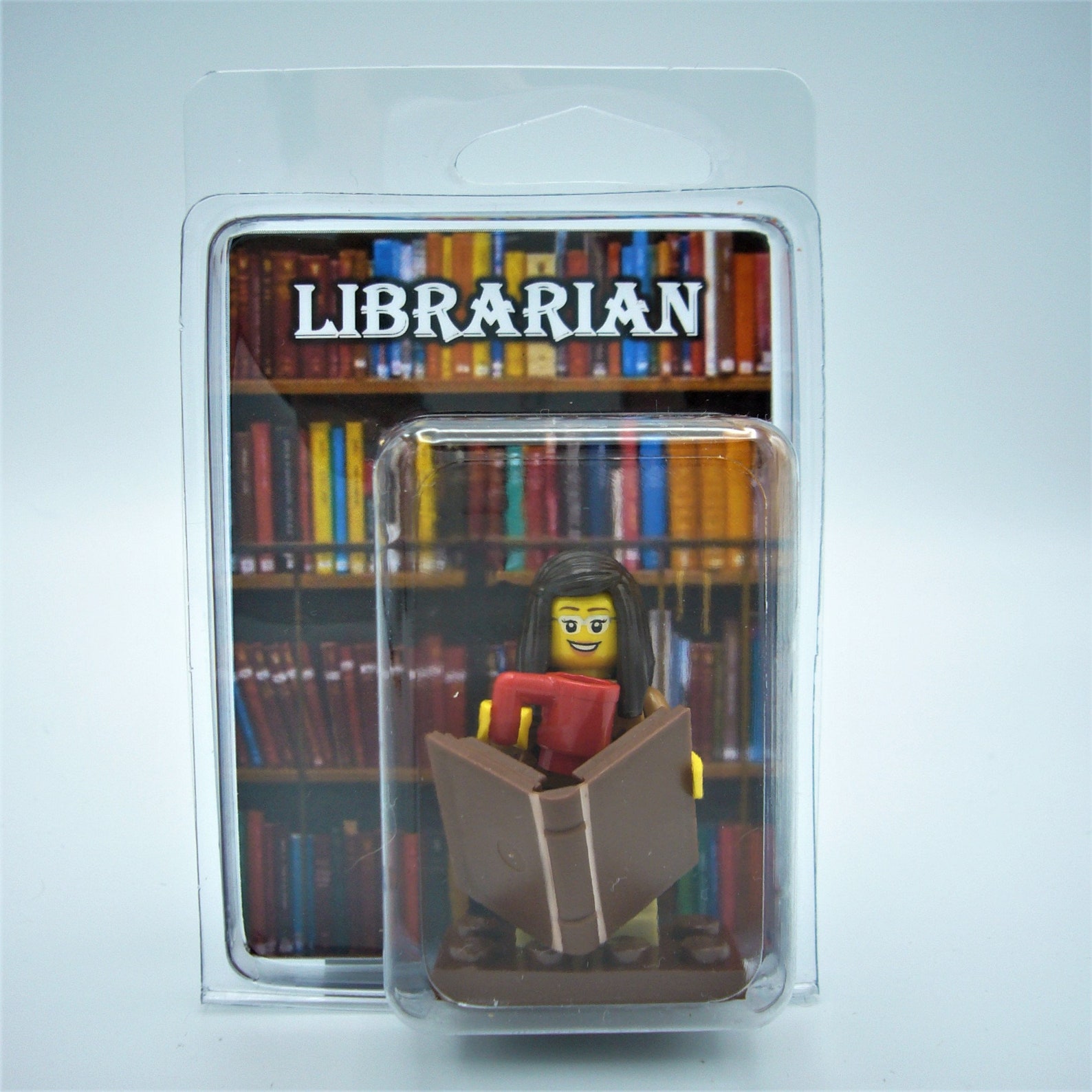 Custom Librarian Minifigure by AbbieDabbles made with toy | Etsy