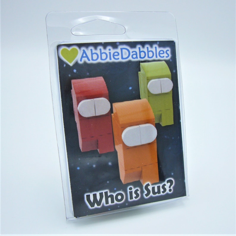 Custom SUS Among Us Building Kit by Abbie Dabbles Made From Toy Bricks ...
