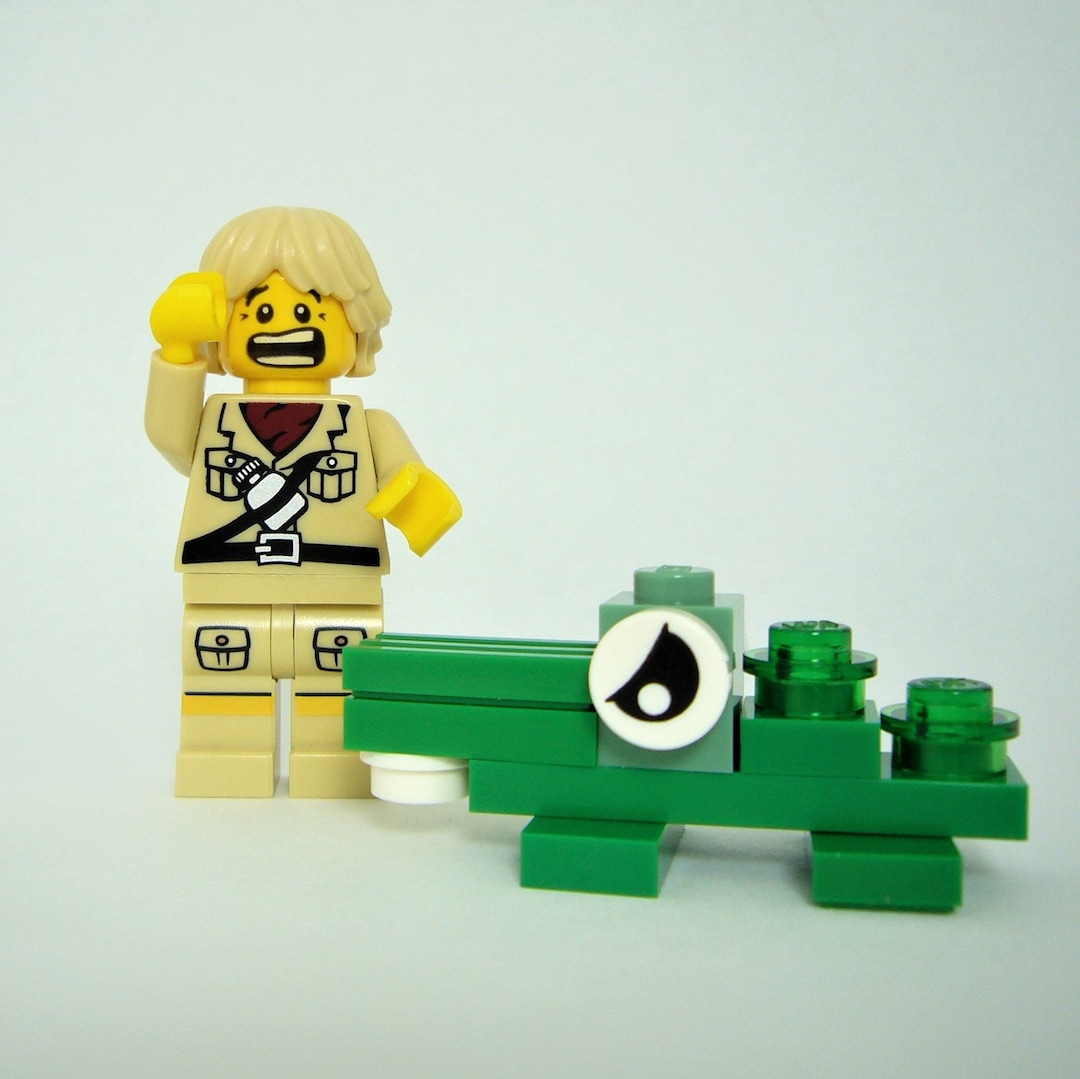 Custom Steve Irwin Minifigure With Crocodile by Abbie Dabbles - Etsy