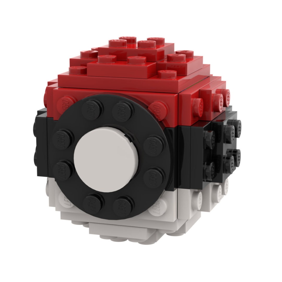 Pokeball Building Kit by Abbie Dabbles Made From Toy Bricks - Etsy
