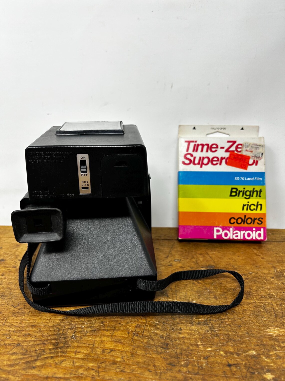 Vintage Polaroid SX-70 One Step Camera - White Rainbow Stripe - With ...