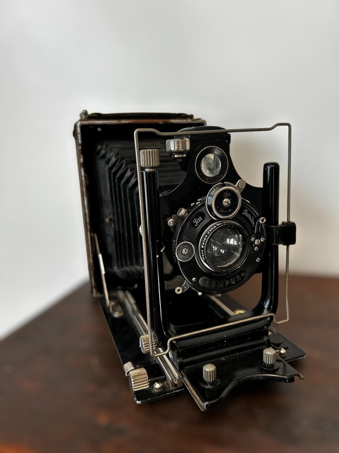 Ica Ideal 246 - Antique Folding Camera - With Zeiss Jena Tessar 15cm - Etsy