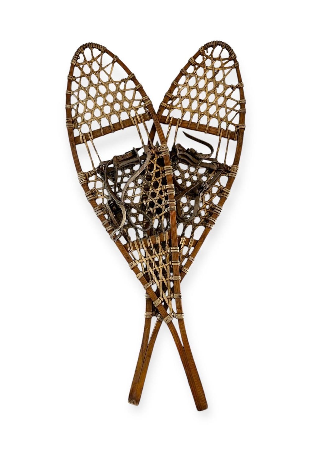 Antique Tubbs Wooden Snowshoes Decorative Primitive Wooden Snowshoe ...