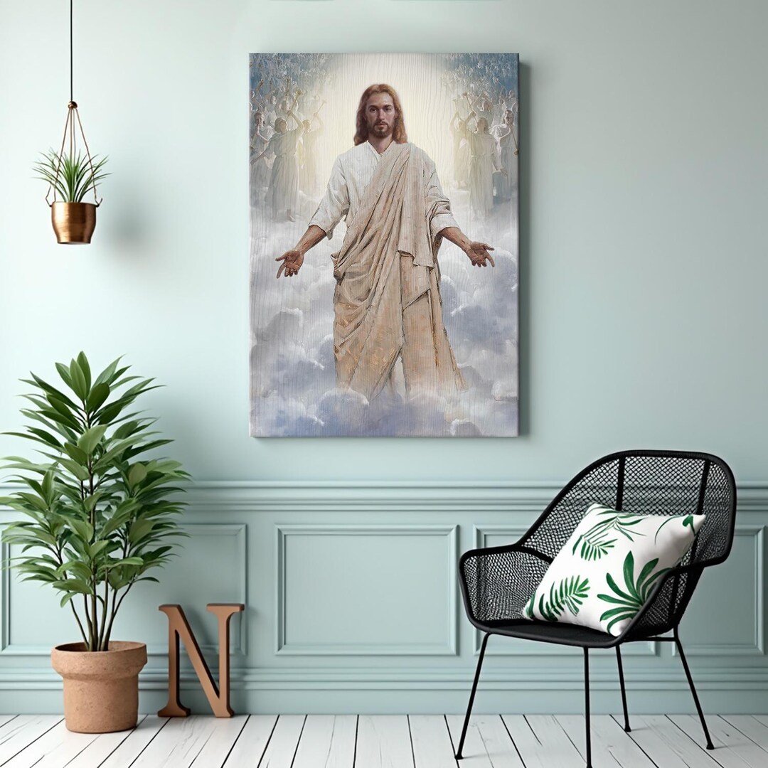 Into the Arms of Jesus Christ, Jesus Painting, Heaven, Jesus Canvas ...