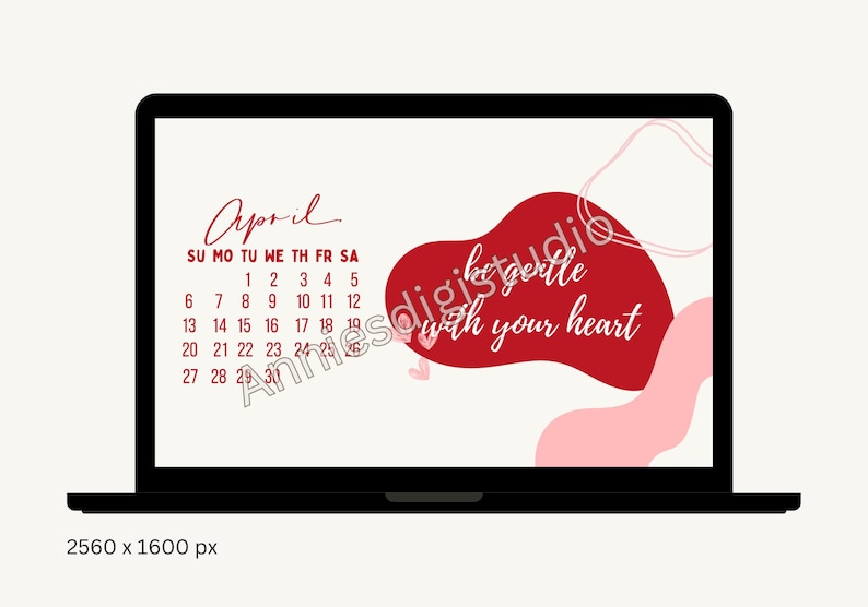 2025 12 Months of the Year Calendar & Quote Desktop Wallpapers - Etsy