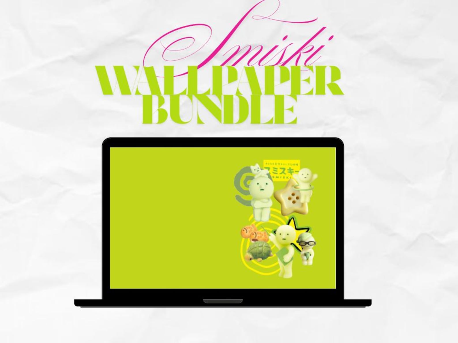 Smiski Desktop Wallpaper: 8 Kawaii Japanese Aesthetic Backgrounds ...