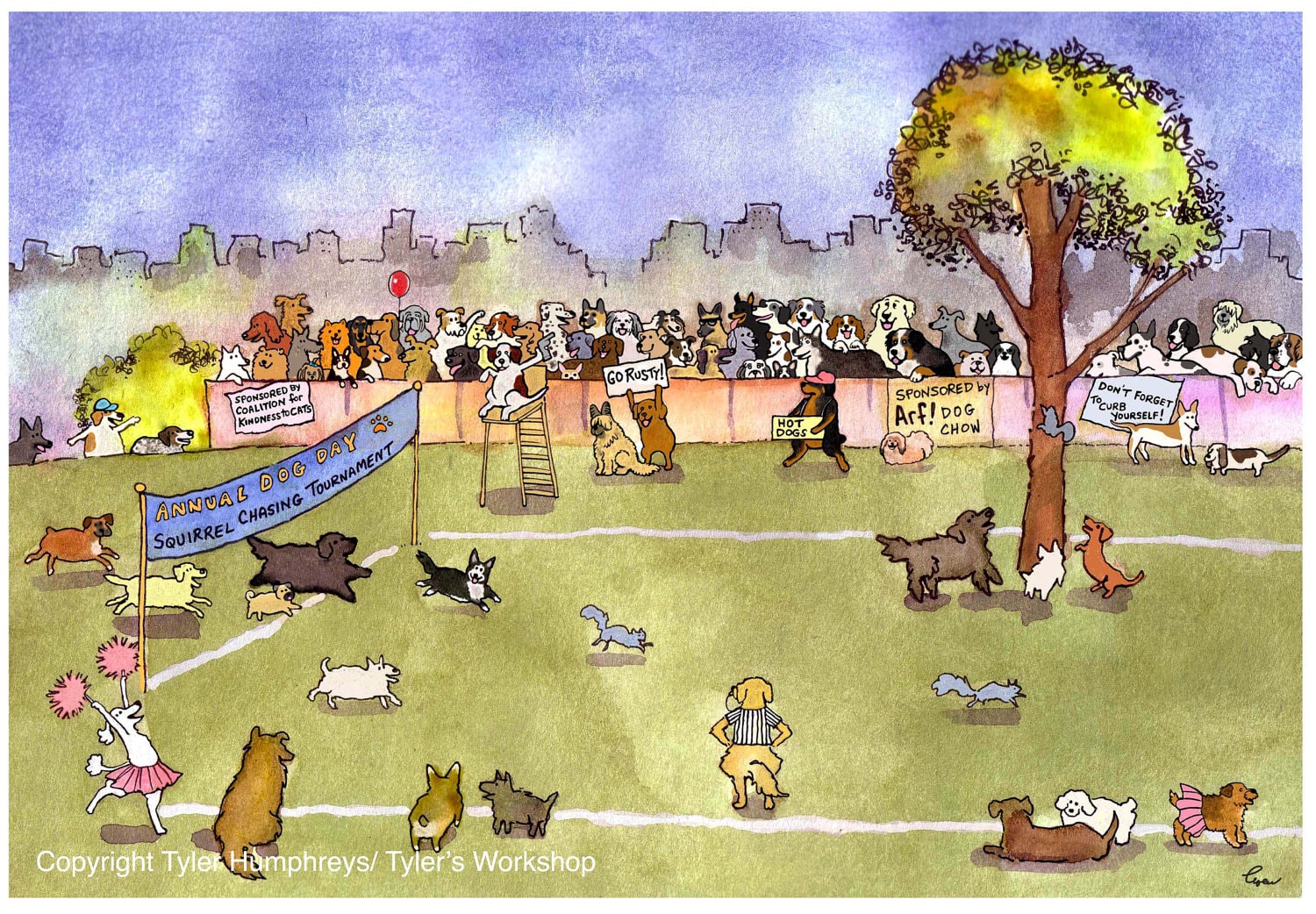 Dogs In Cartoon Contest