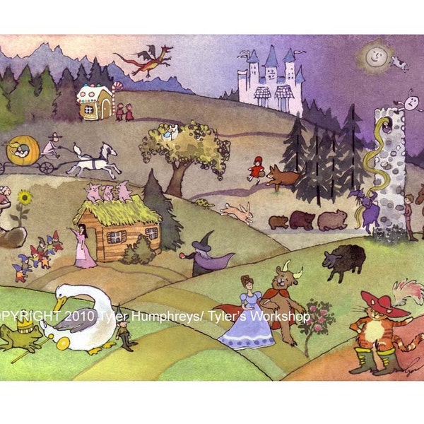 Fairy Tale Painting - Etsy