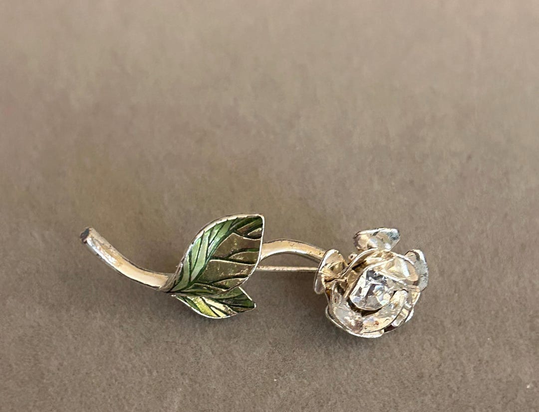 Avon Rose Pin, Signed - Etsy