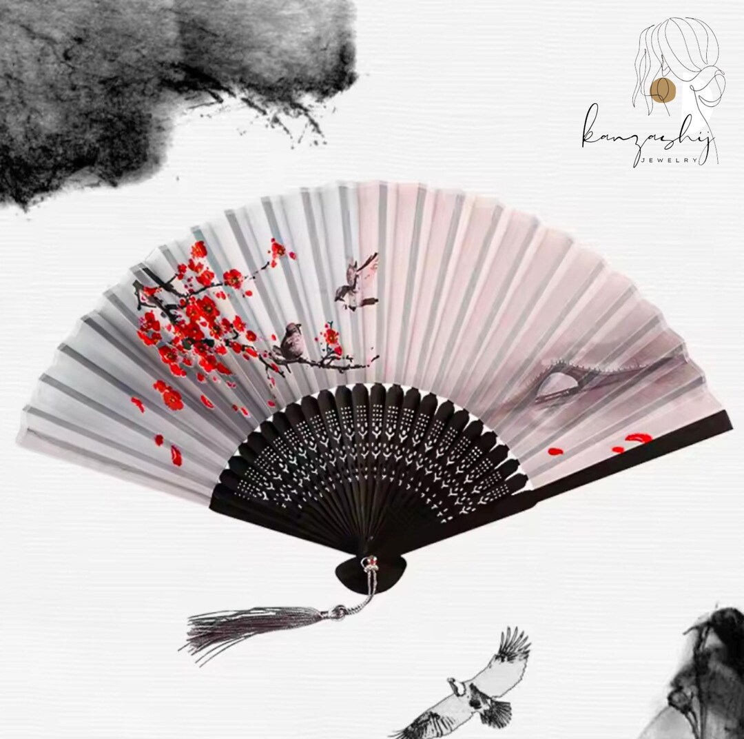 Folding Fan, Hand Fan Folding, Hand Fan, Rave Fan, Japanese Fan ...