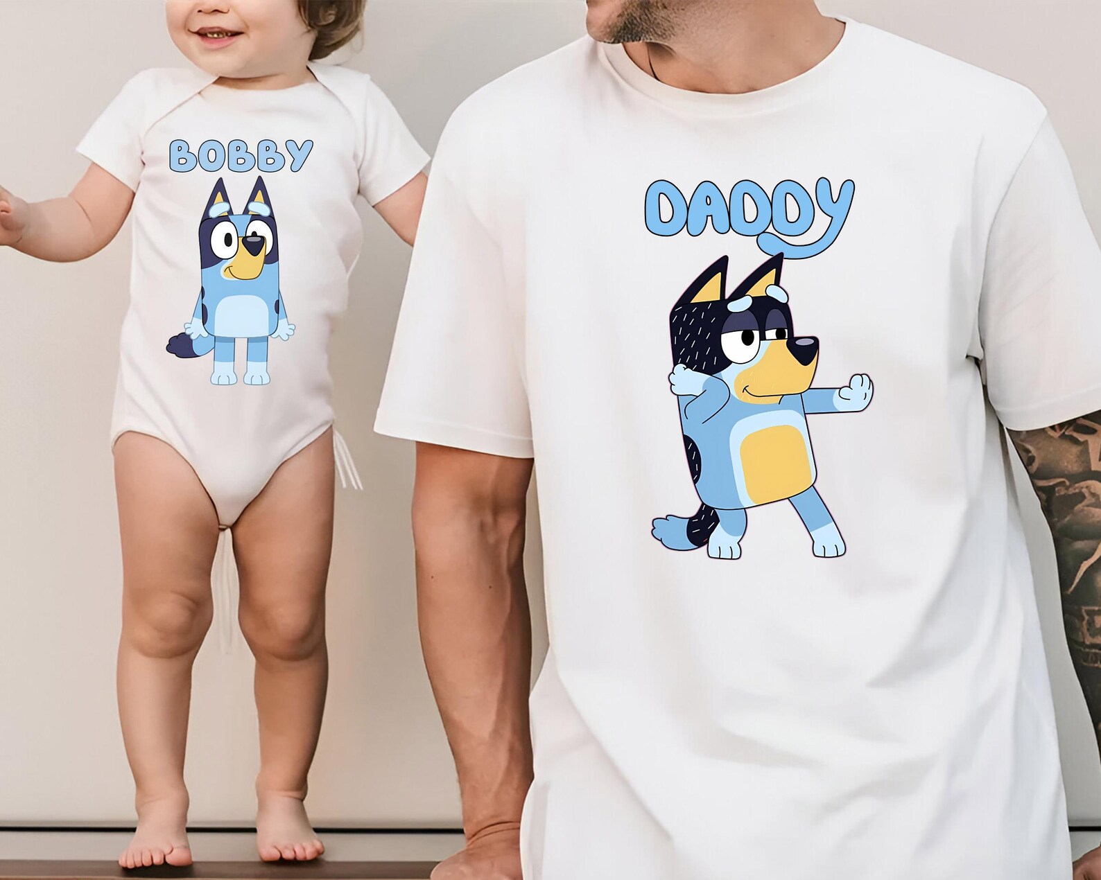 Personalized Bluey Family Matching Shirts, Custom Bluey Birthday Party ...
