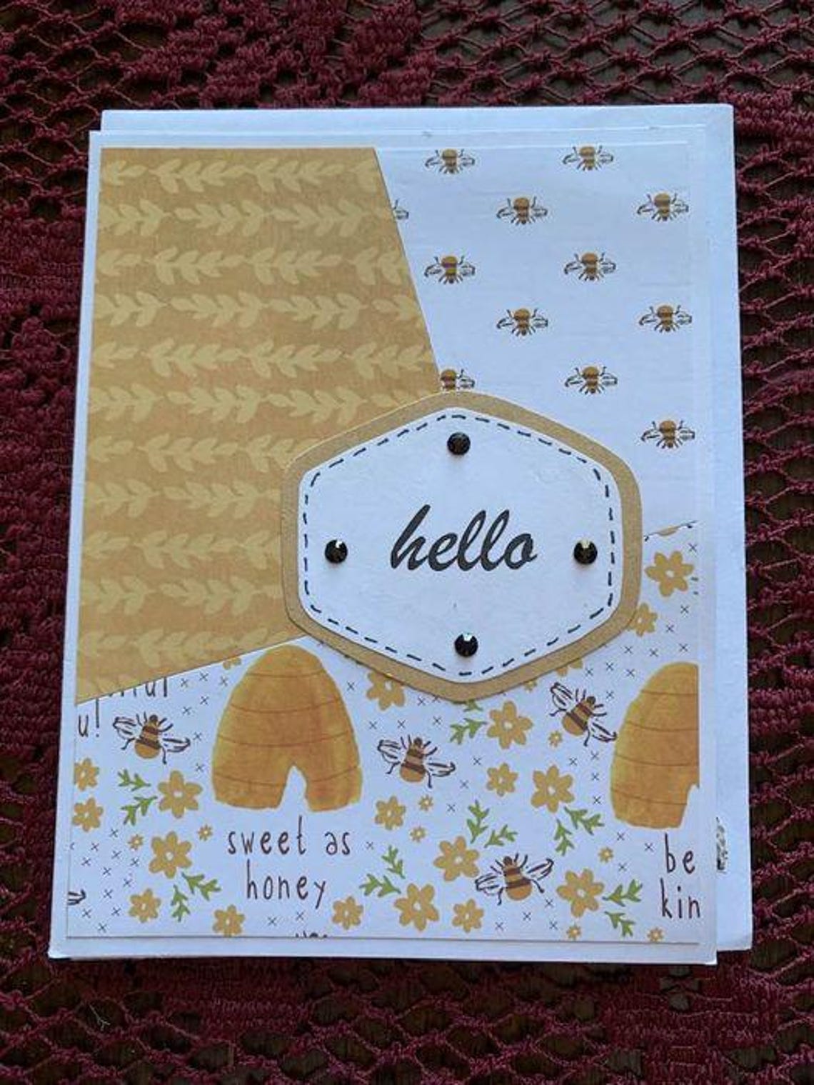 Greeting Cards, Handmade, Bee Style, Thank You, Hello, Just A Note ...
