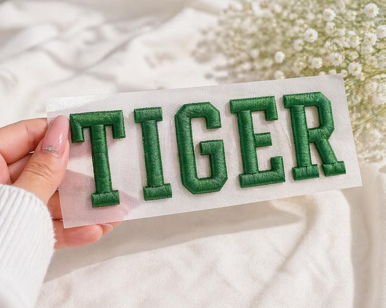 Custom Puff Embroidery Transfer | Personalized 3D Iron on Logo - Etsy UK