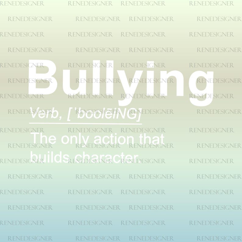 Stop Bullying Stand up Speak Out Meme Png, Anti Bullying Png, Pink ...