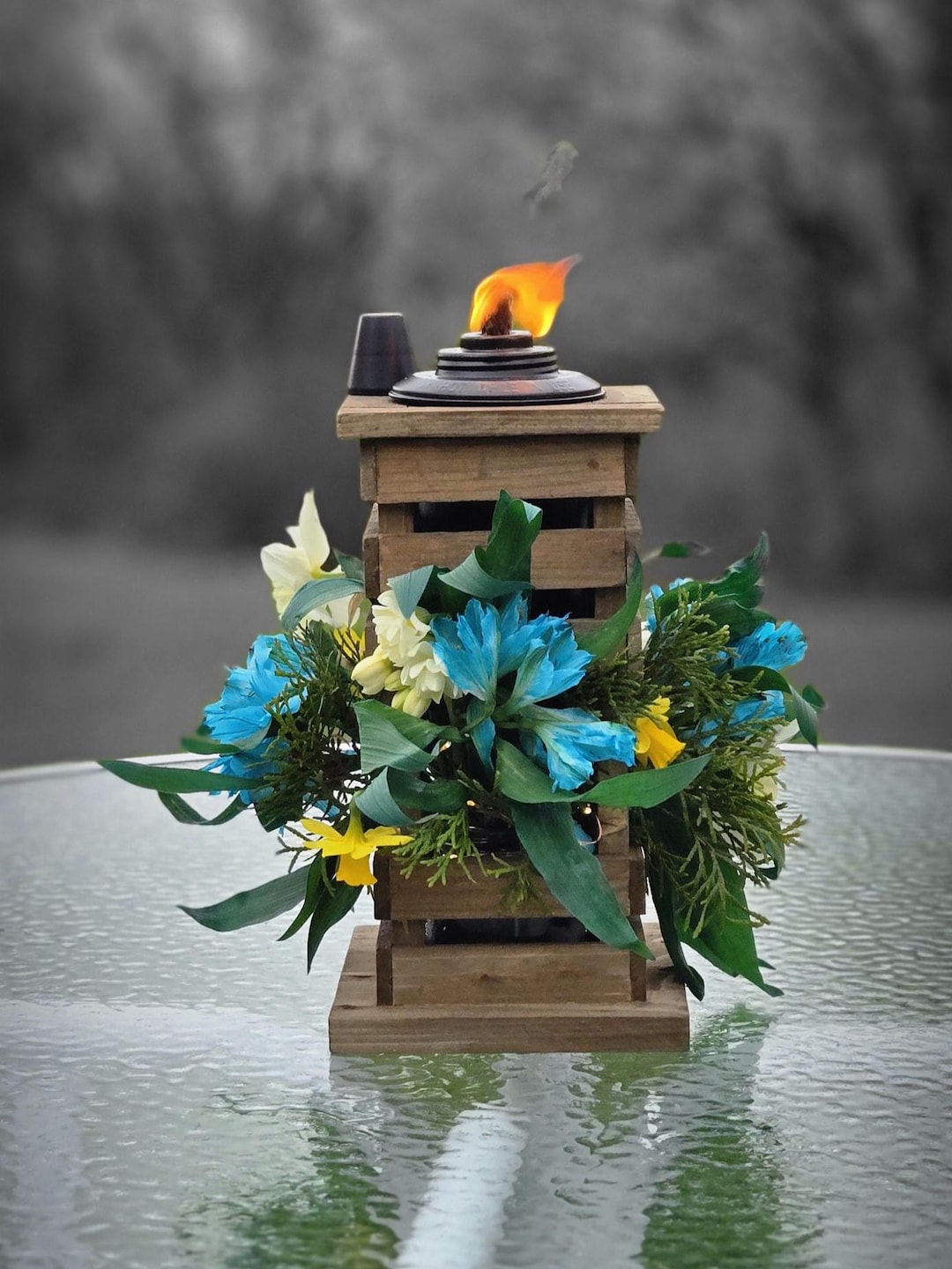Table Top Citronella Torch Centerpiece - Etsy