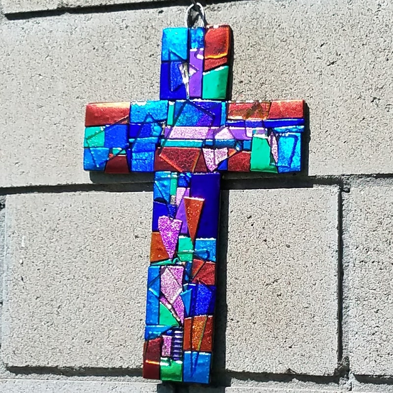 Stained Glass Cross - Etsy