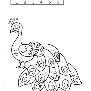 Color by Number Printable Pages for Kids | Easy Coloring Pages for ...