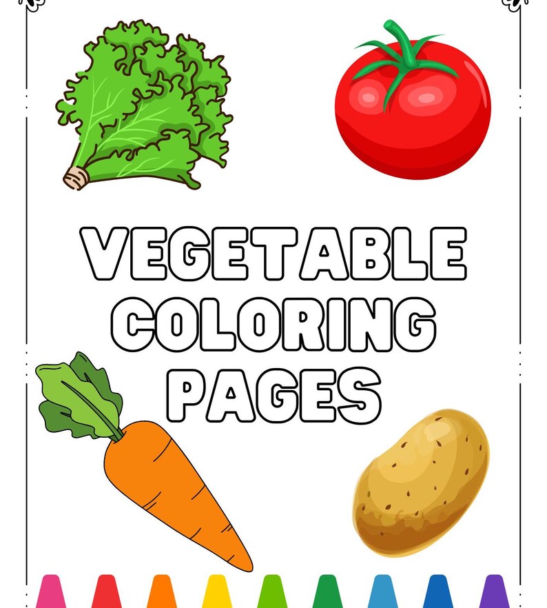 Vegetable Coloring Pages for Kids | Fun and Educational Printable ...
