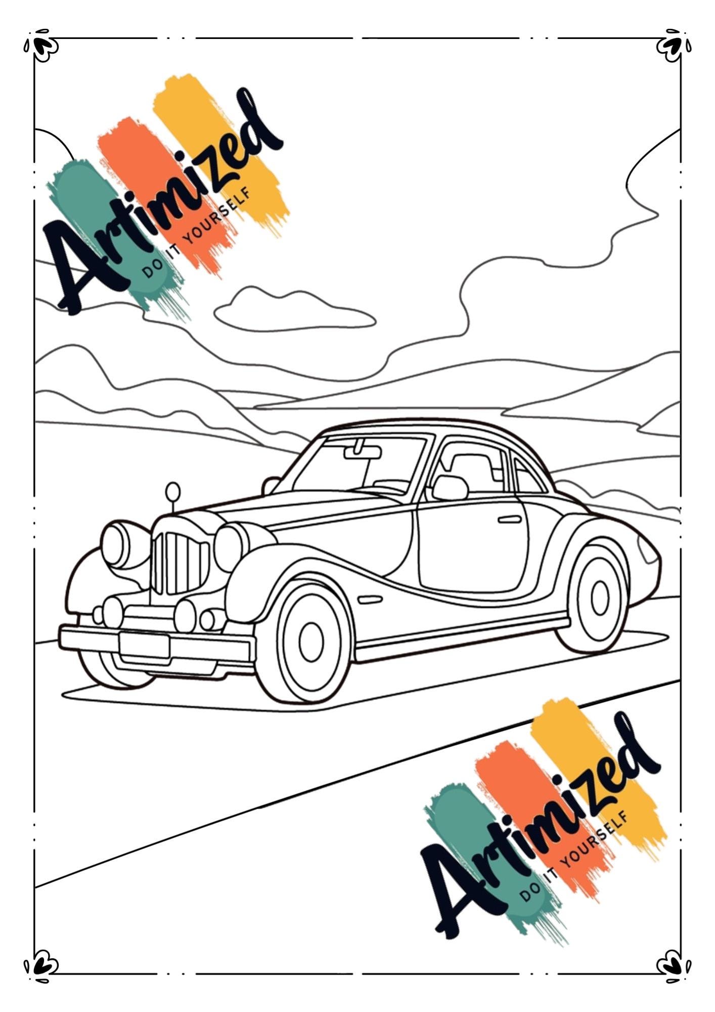 Simple Vehicle Coloring Pages - Fun & Easy Printable Cars, Trucks and ...