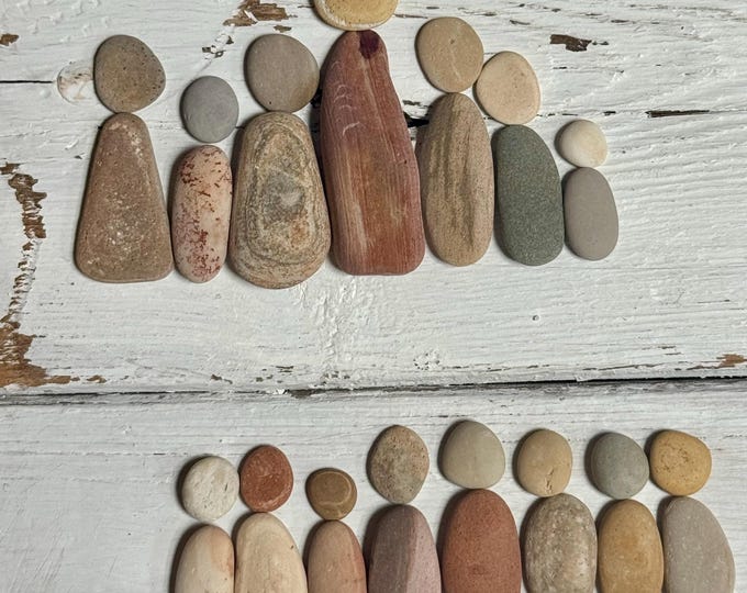 Loose Pebble Set for DIY Pebble Art. Natural Beach Stones for Crafting ...
