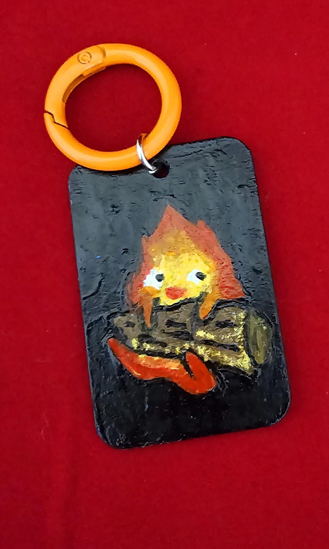Calcifer, Howls Moving Castle Keychain Keyring - Etsy