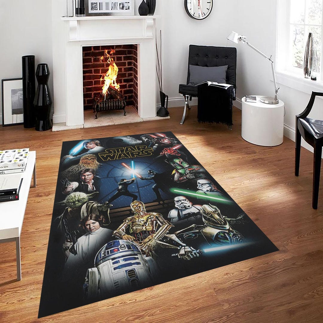 Star Wars Rug,starwars Rug,living Room Rug,bedroom Rug,custom Rug ...