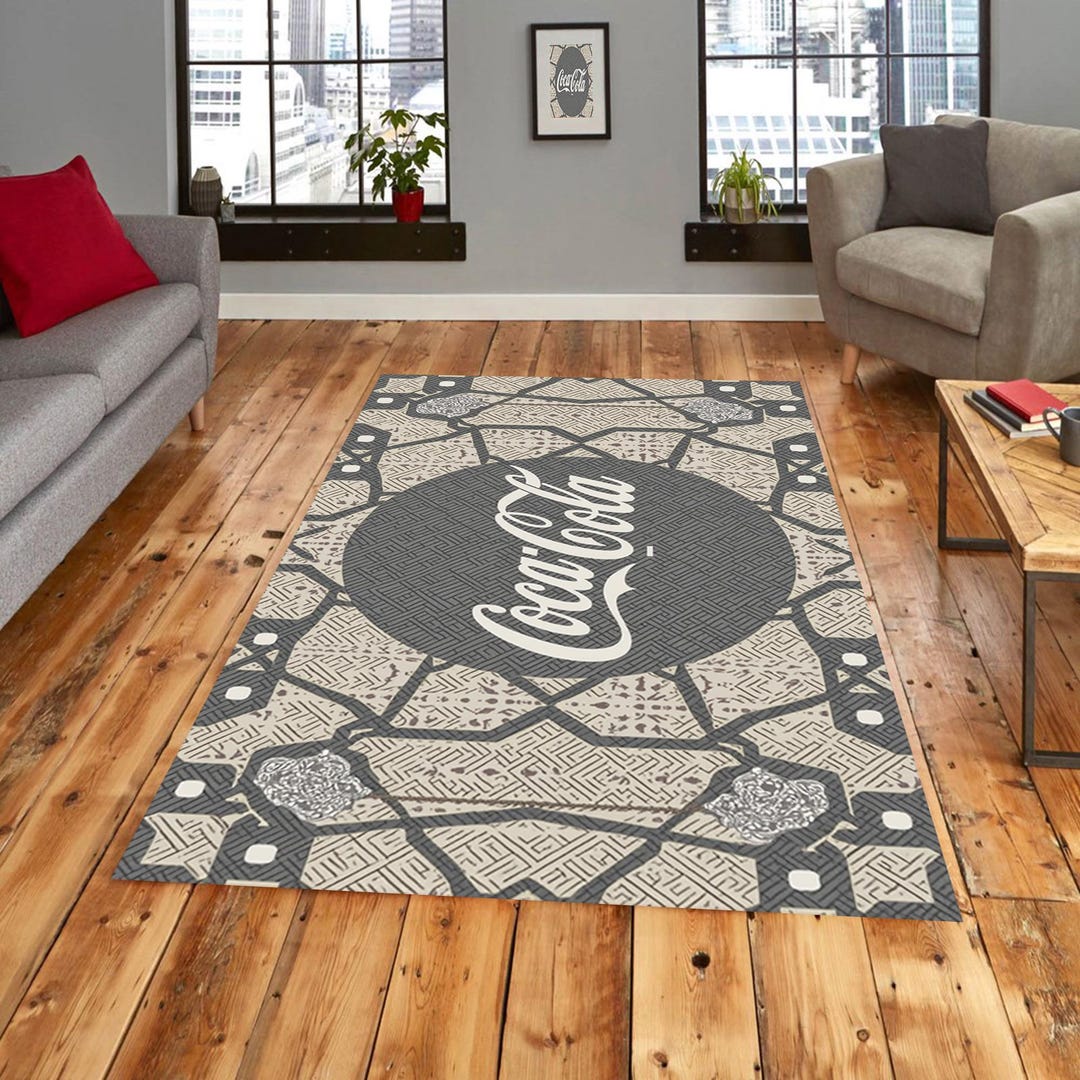Gray Coca Cola Desing Rug,coca Cola Design Rug,modern Design Carpet ...