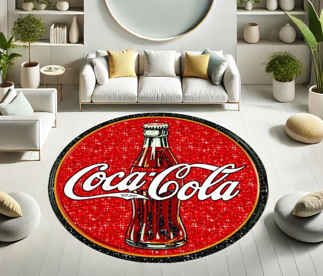 Coca Cola Rug,coca Cola Decor Rug, Decorative Rug, Coke Rug,gift Rug ...