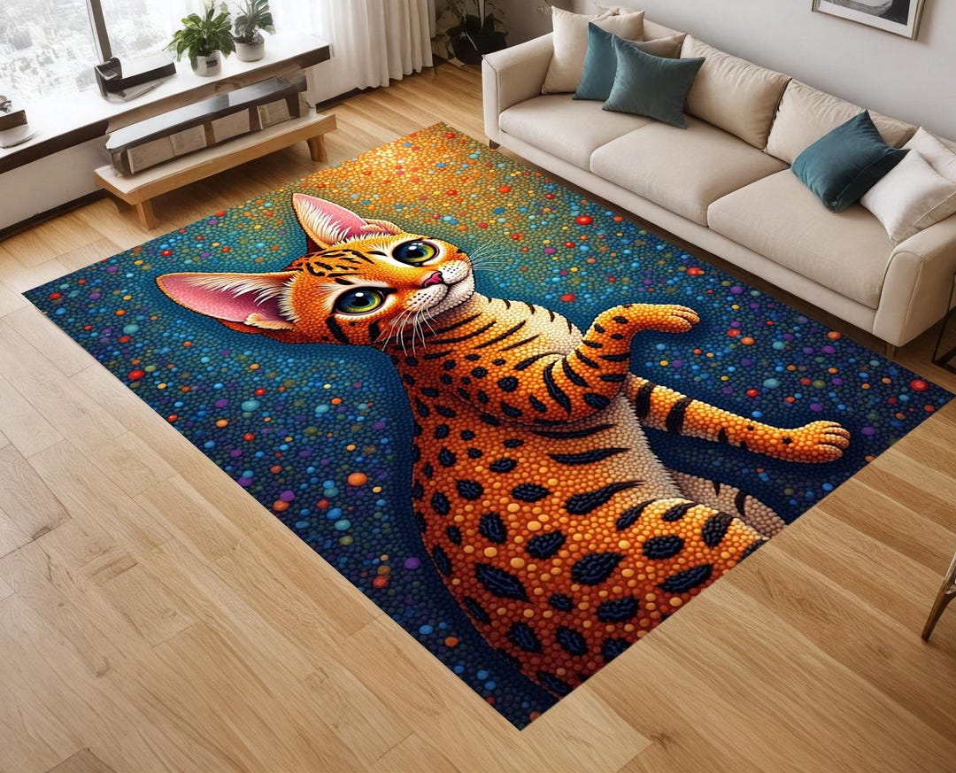 Cat Rugs,colorful Cats Rug,customs Rug,animal Rug,customs Rug, - Etsy