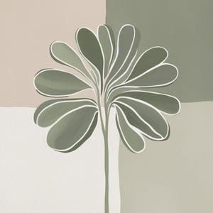 Organic Modern Floral Artwork - Etsy