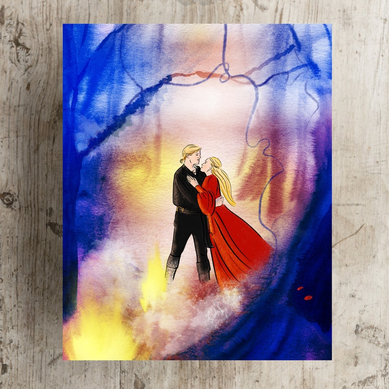 Princess Bride Fire Swamp Art Print 2 Sizes - Etsy
