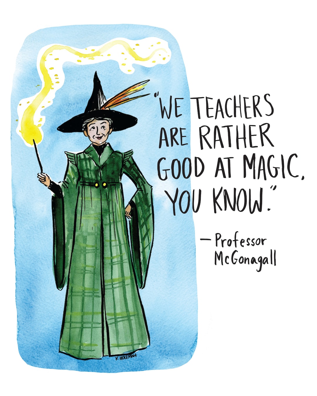 Teachers Are Magic Illustration 8 X 10 Digital Download - Etsy