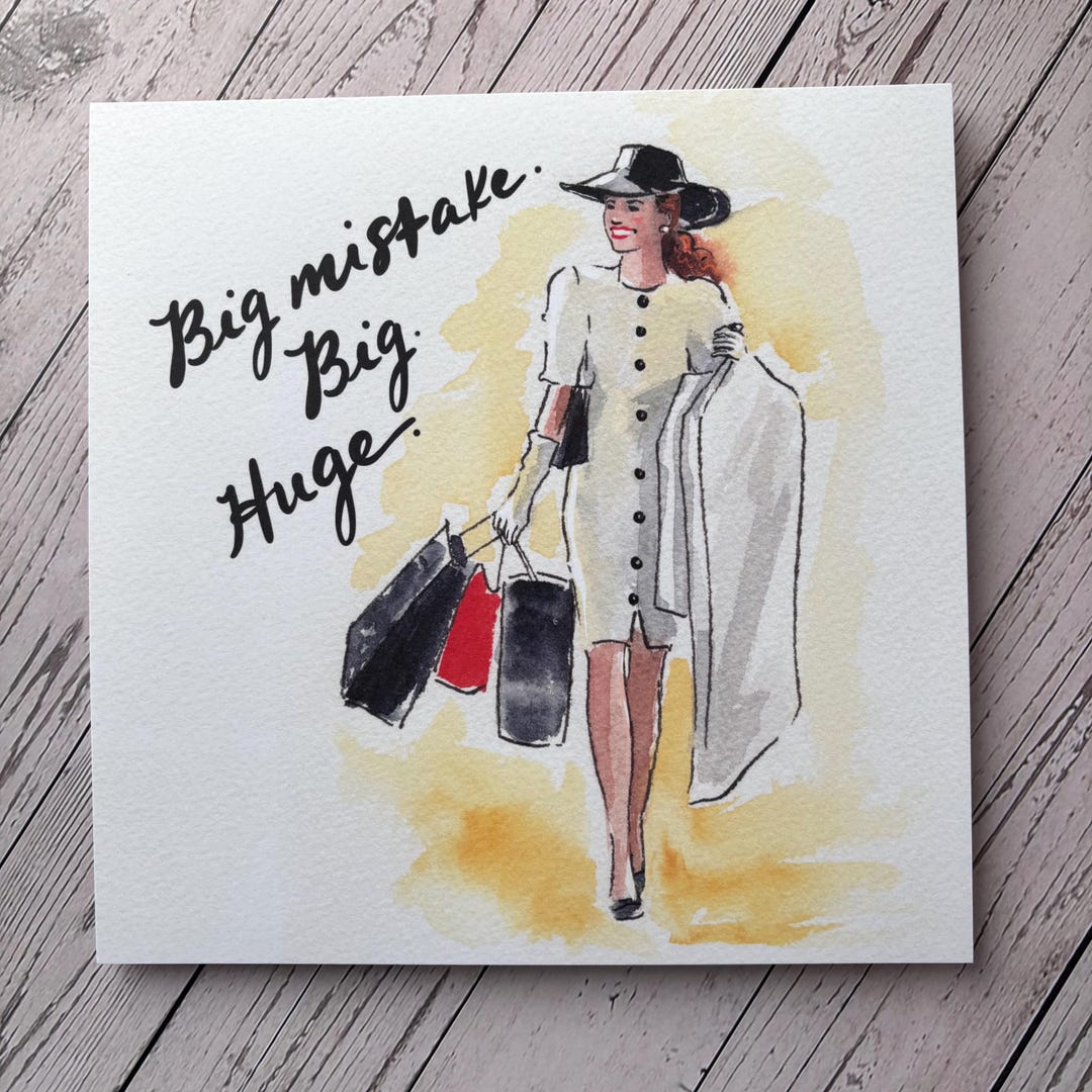 Pretty Woman Big Mistake Scene Watercolor Art Print - Etsy