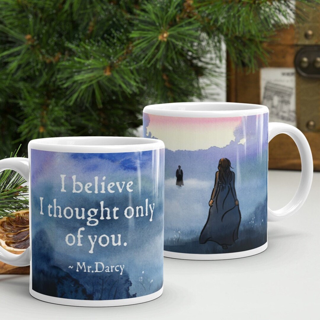 Pride and Prejudice Mug With Mr Darcy and Elizabeth Bennet From the ...