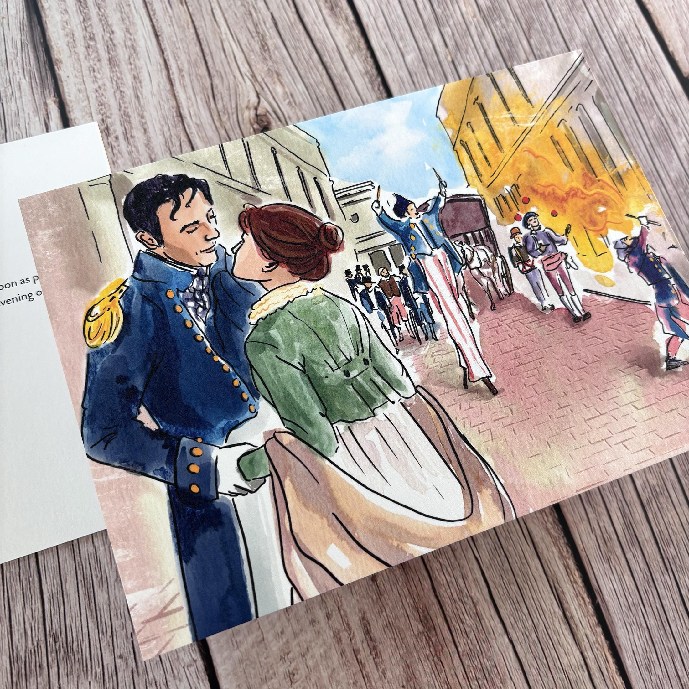 Anne Elliot and Captain Wentworth in Persuasion | Jane Austen Gifts - Etsy