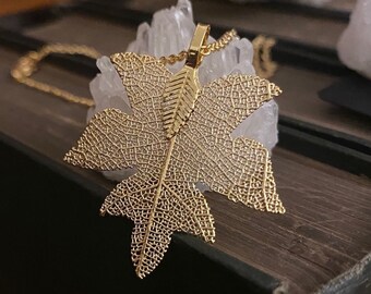 Gold Skeleton Leaf - Etsy