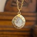 Gold Crystal Quartz Medallion Necklace - Etsy