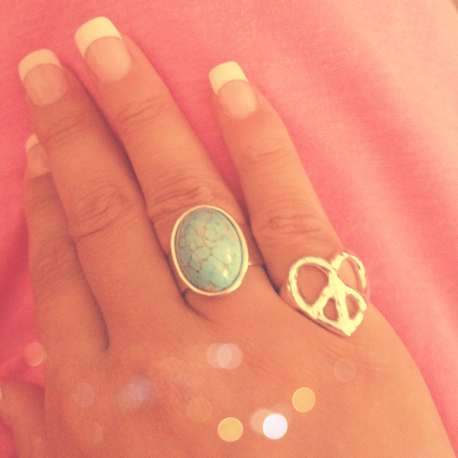 Peace & Love Ring - Etsy