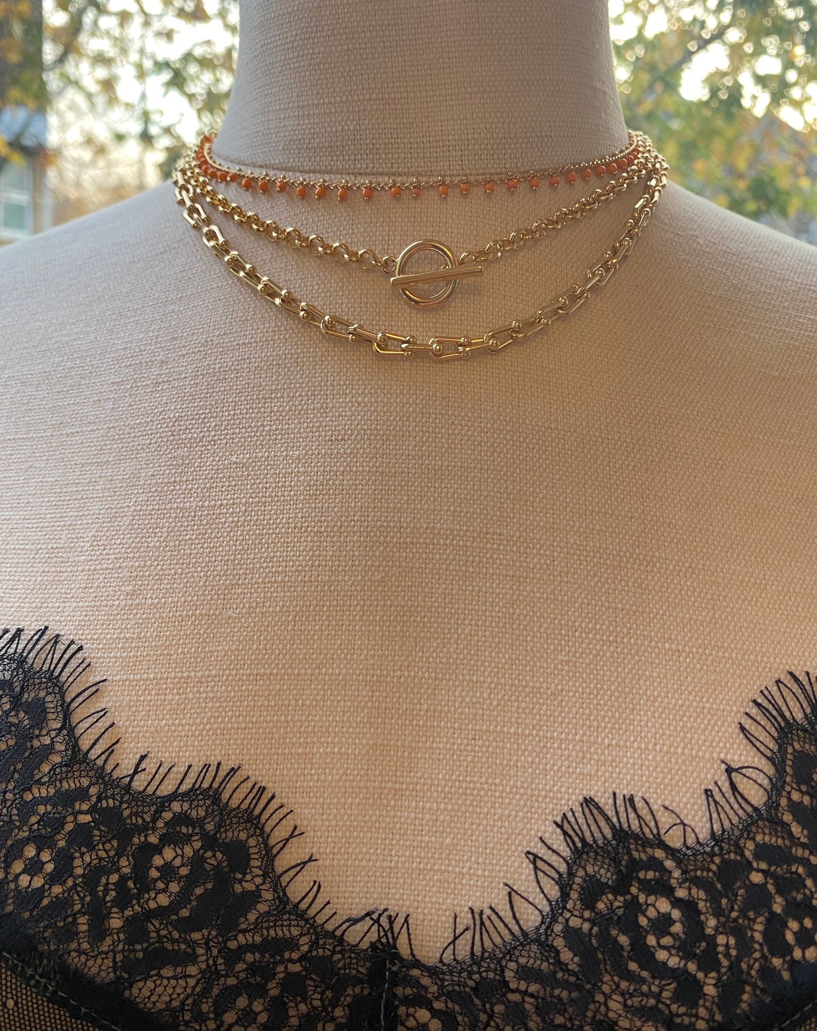 Toggle Clasp Necklace - Etsy