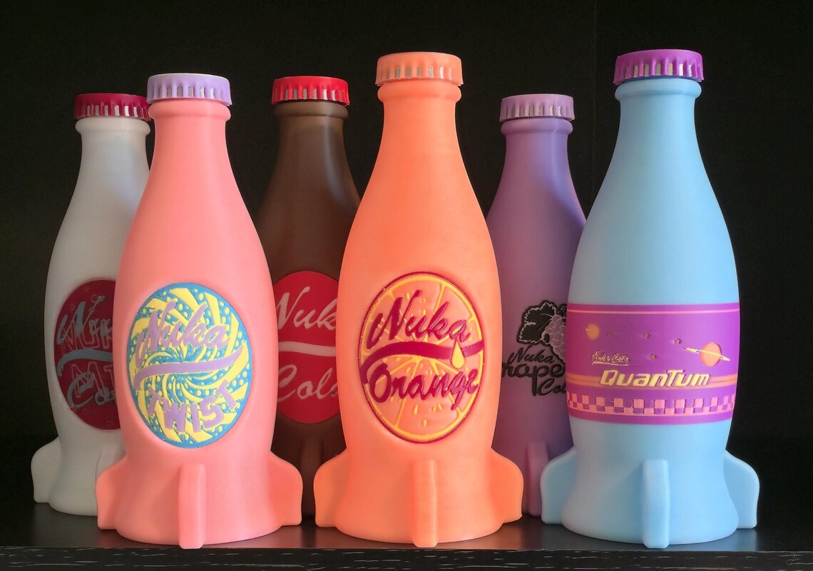 Nuka Cola Fallout Bottles! Quantum, Grape, Mix, Etc. You Pick!!!! Glow ...