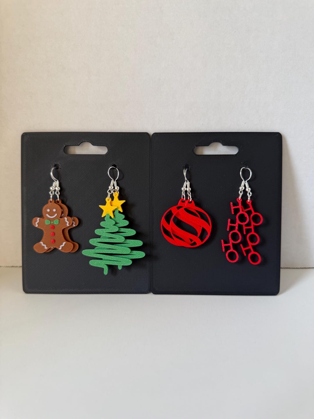 3D Printed Christmas/holiday Earrings! Set of 4 Pairs! - Etsy