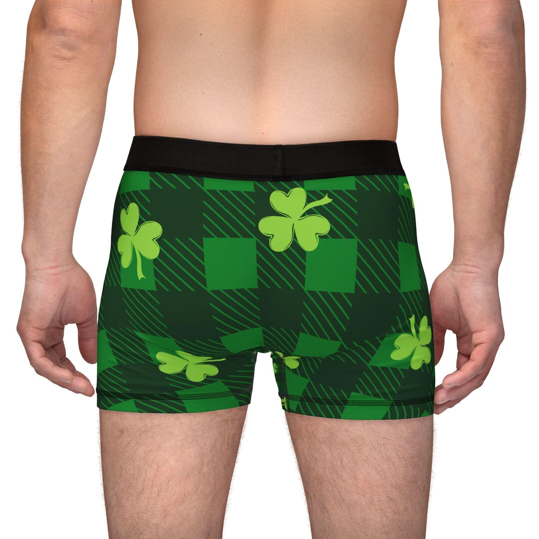 St Patrick Paddy Patty Green Shamrock Men's Boxers (AOP) - Etsy
