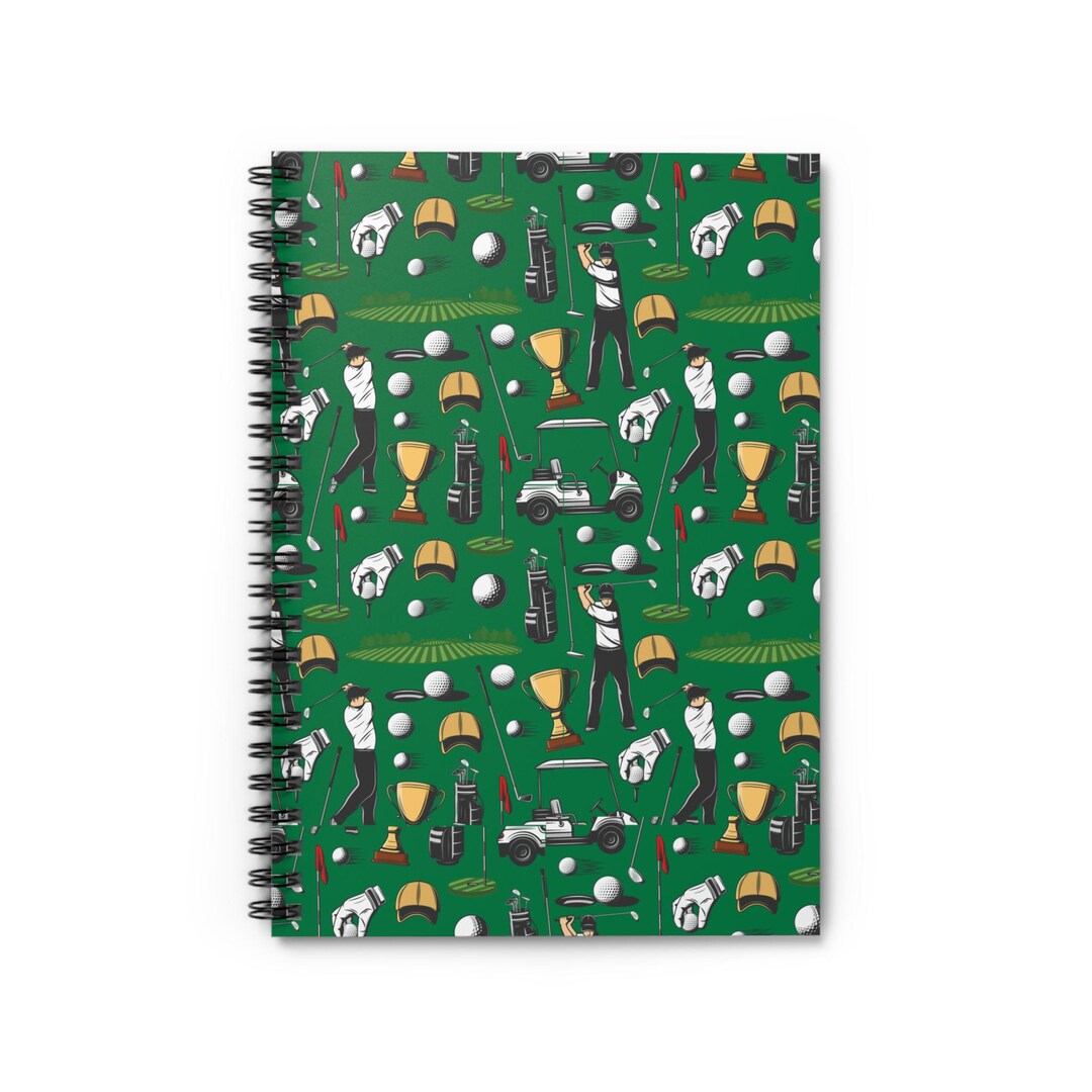 Golf-themed Spiral Notebook - Perfect for Sports Lovers, Gift for ...