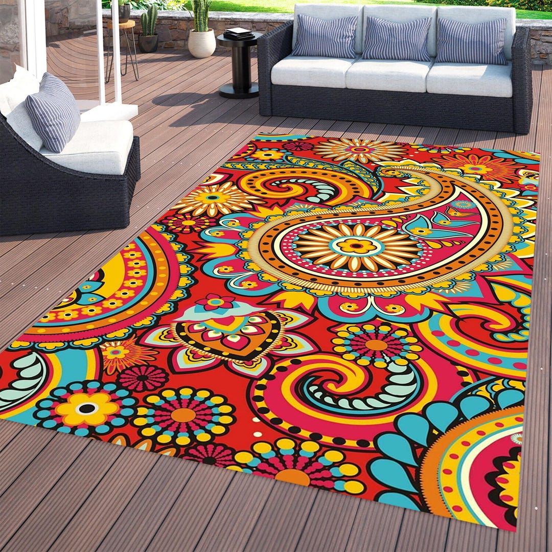 Indian Pattern Rug,afrıcan Pattern Rug,outdoor Rug,door Mat,outdoor ...
