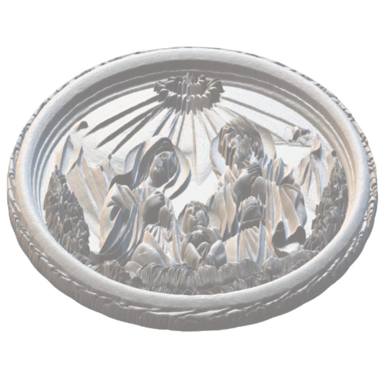 Holy Family | 3D Relief STL File | Embossing | Depth, Height Map | CNC ...