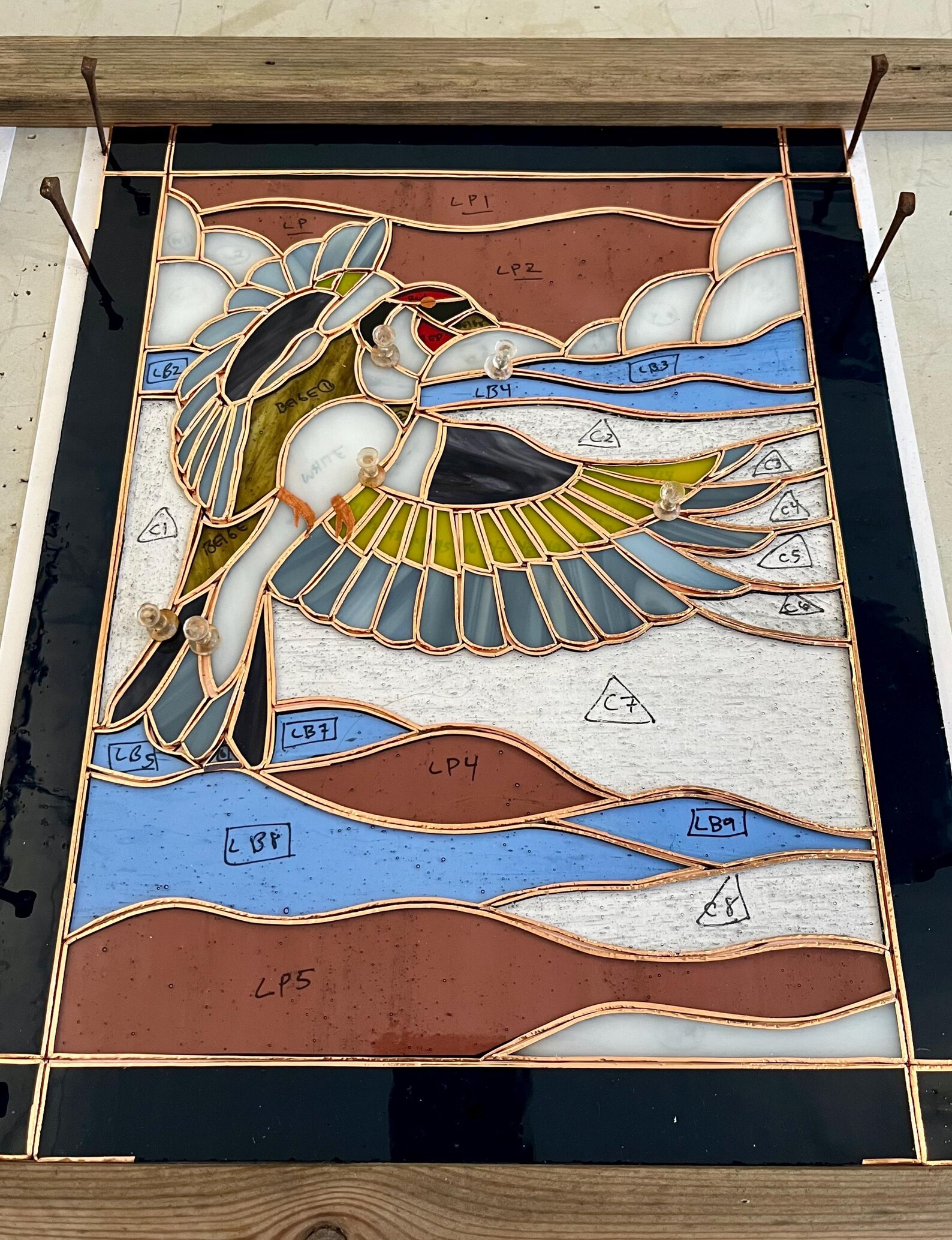 Goldfinch Stained Glass Pattern - Commercial Licence - Etsy