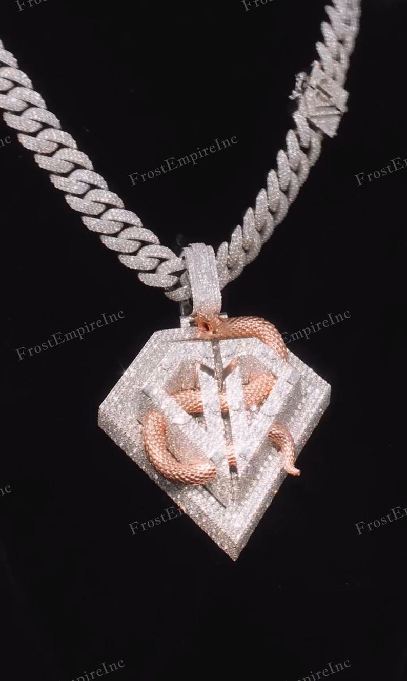 Custom Logo Pendant, Personalised Hip Hop Pendant, Custom Iced Out Logo ...