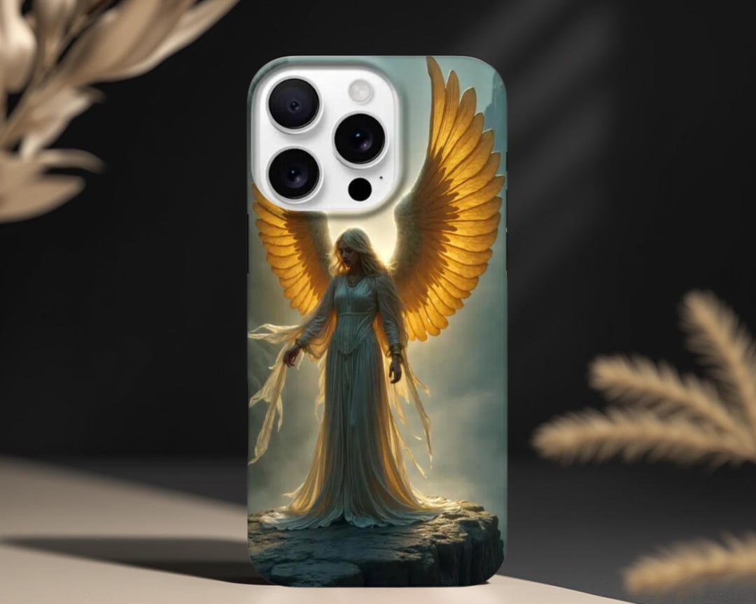 Angel Dark Fantasy iPhone 16 Case - Gothic Demonic Design - Perfect ...