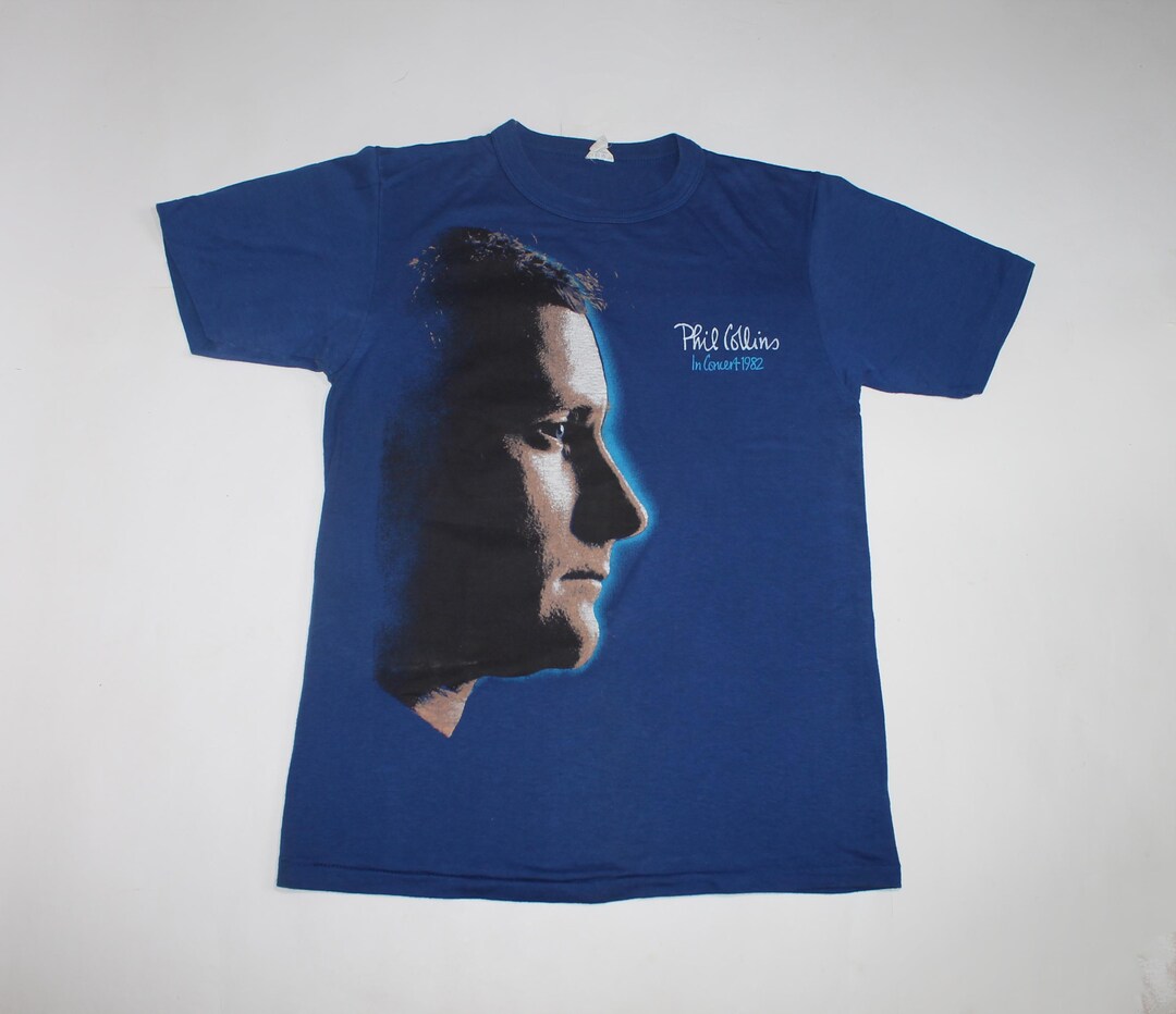 Vintage Phil Collins Tour T-shirt – 1982 Concert Merch, Size S - Etsy