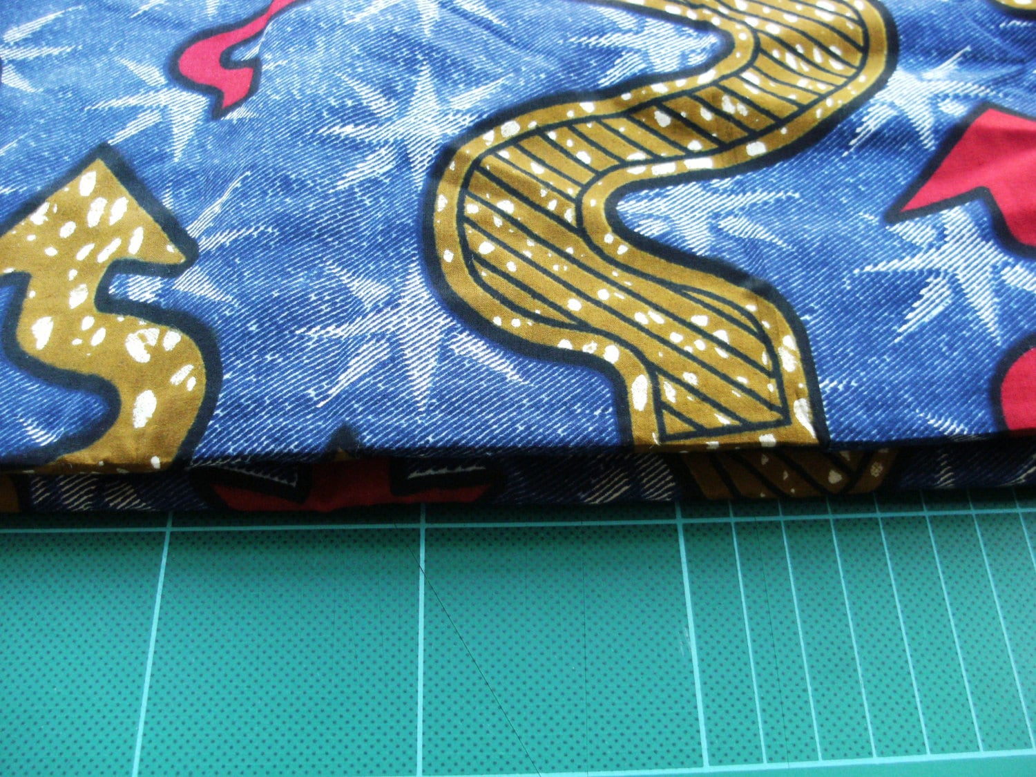 Demin Look African Ankara Print Fat Quarter - Etsy